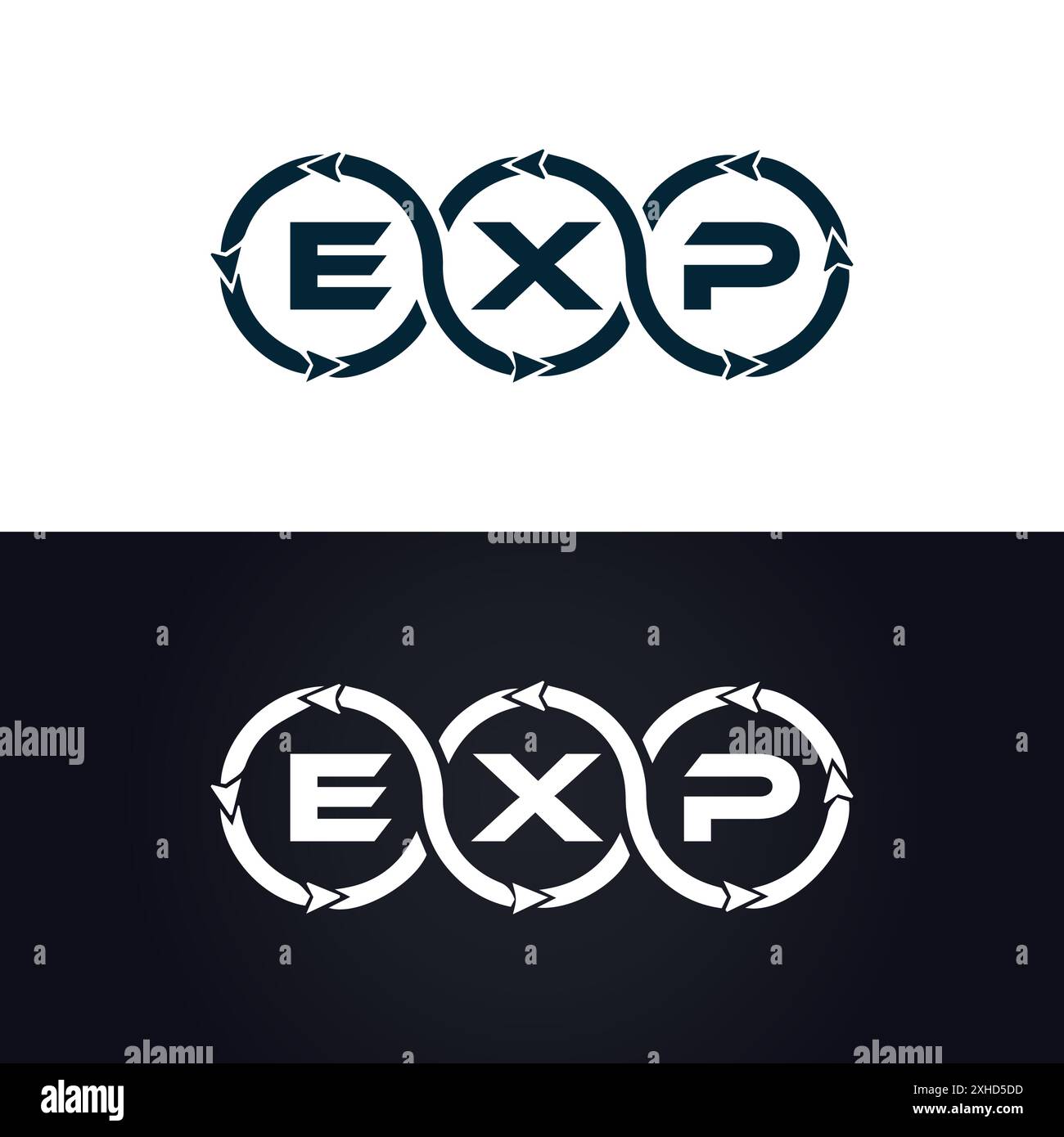 EXP logo. E X P design. White EXP letter. EXP, E X P letter logo design ...