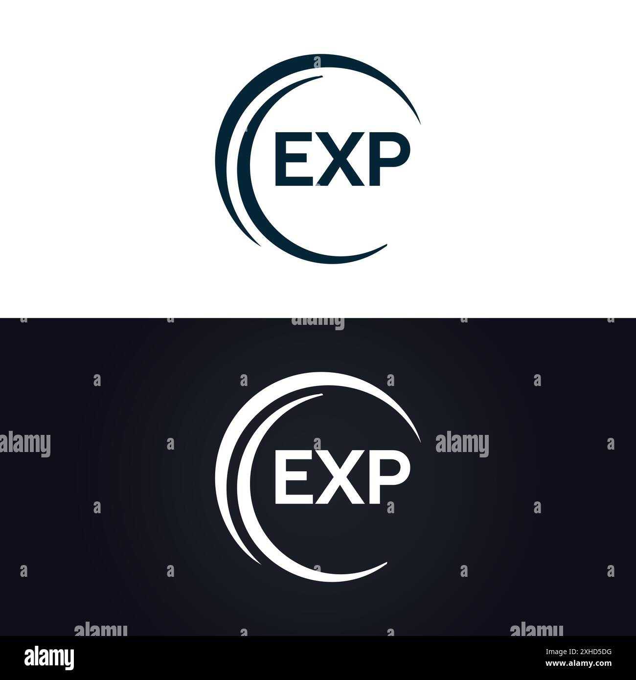 EXP logo. E X P design. White EXP letter. EXP, E X P letter logo design ...