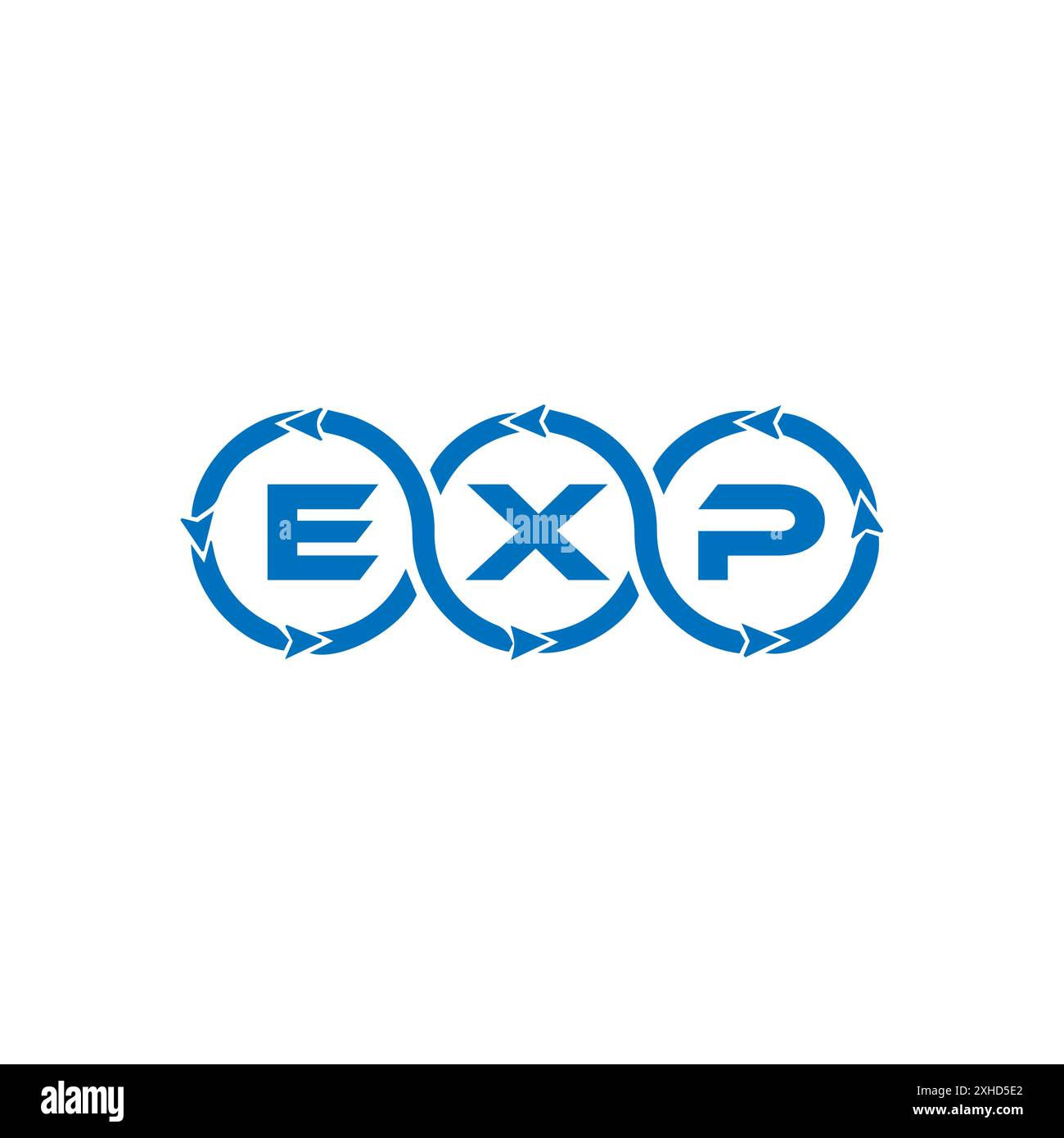 EXP logo. E X P design. White EXP letter. EXP, E X P letter logo design ...