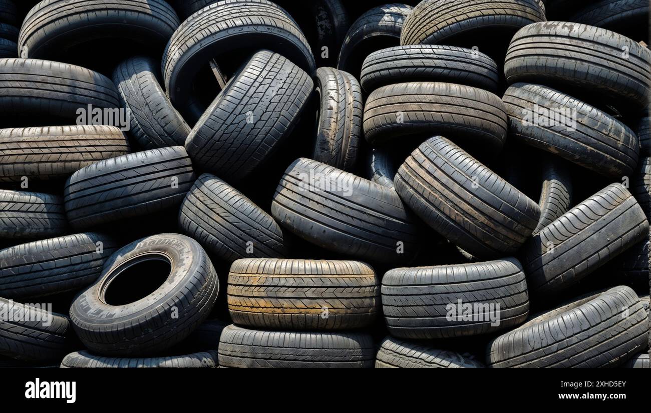 Large used work tires hi-res stock photography and images - Alamy