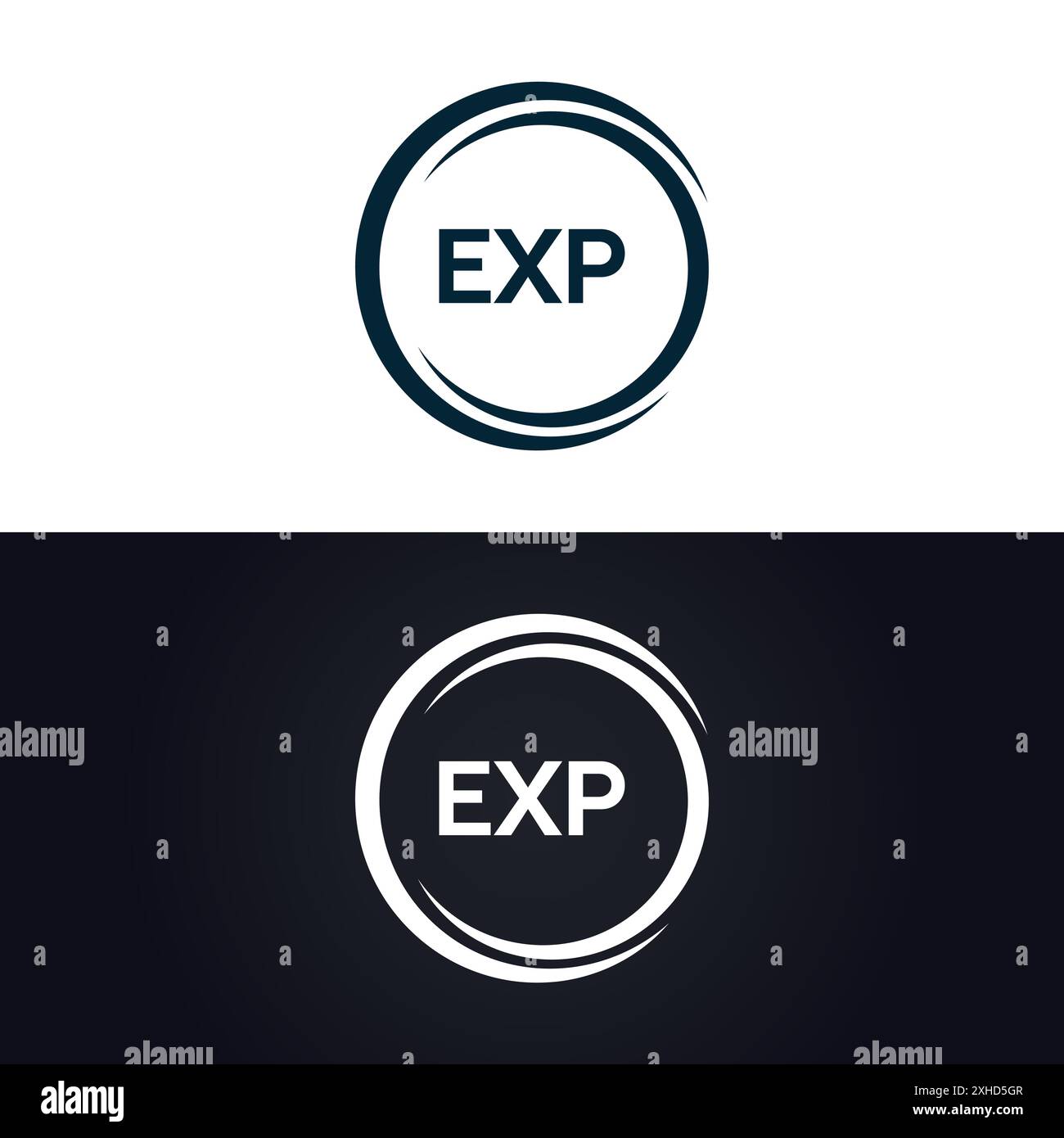 Exp logo design hi-res stock photography and images - Alamy