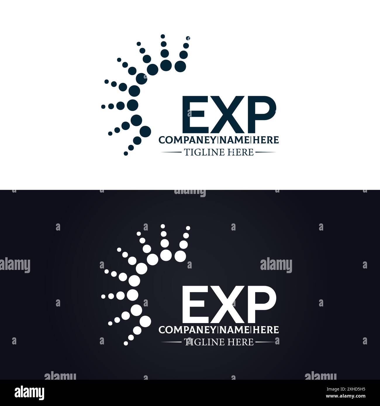 EXP logo. E X P design. White EXP letter. EXP, E X P letter logo design ...