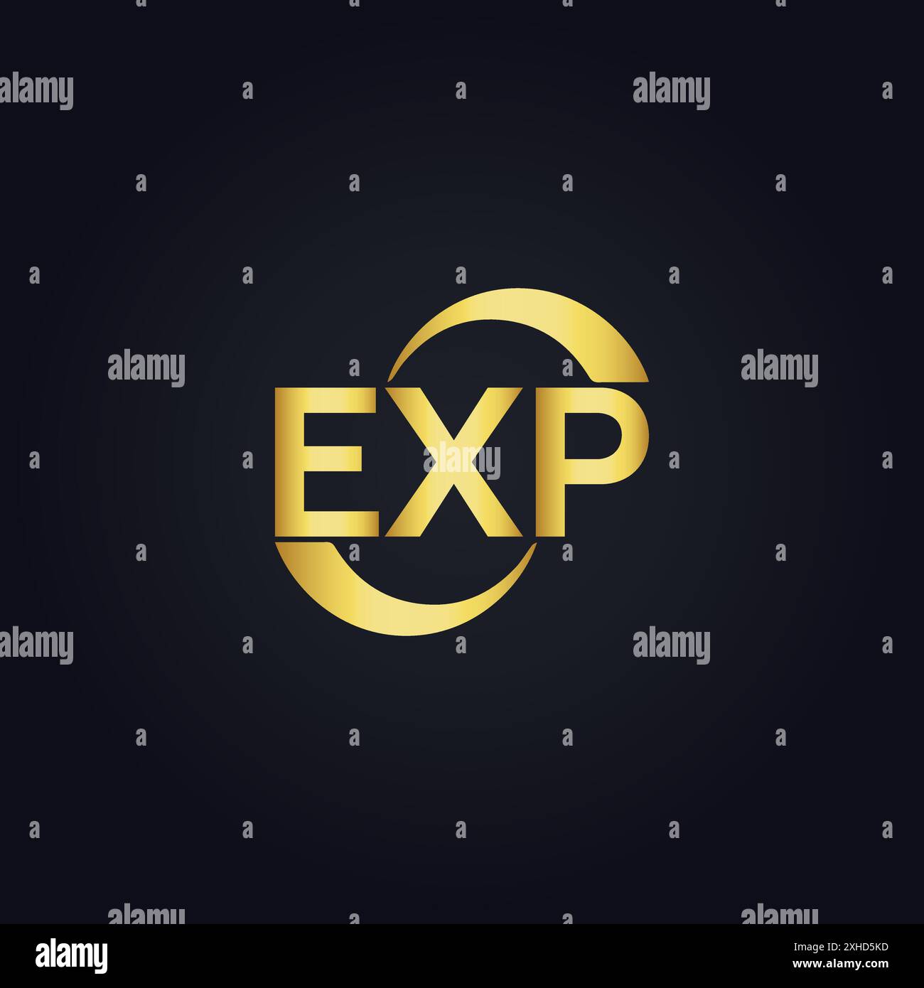 Exp gold logo hi-res stock photography and images - Alamy