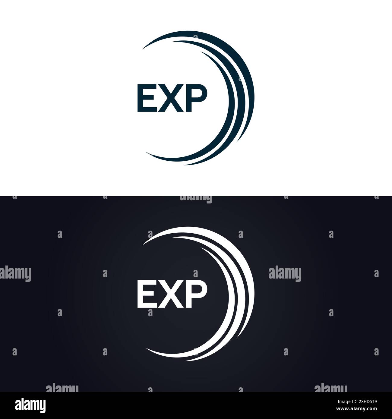 EXP logo. E X P design. White EXP letter. EXP, E X P letter logo design ...