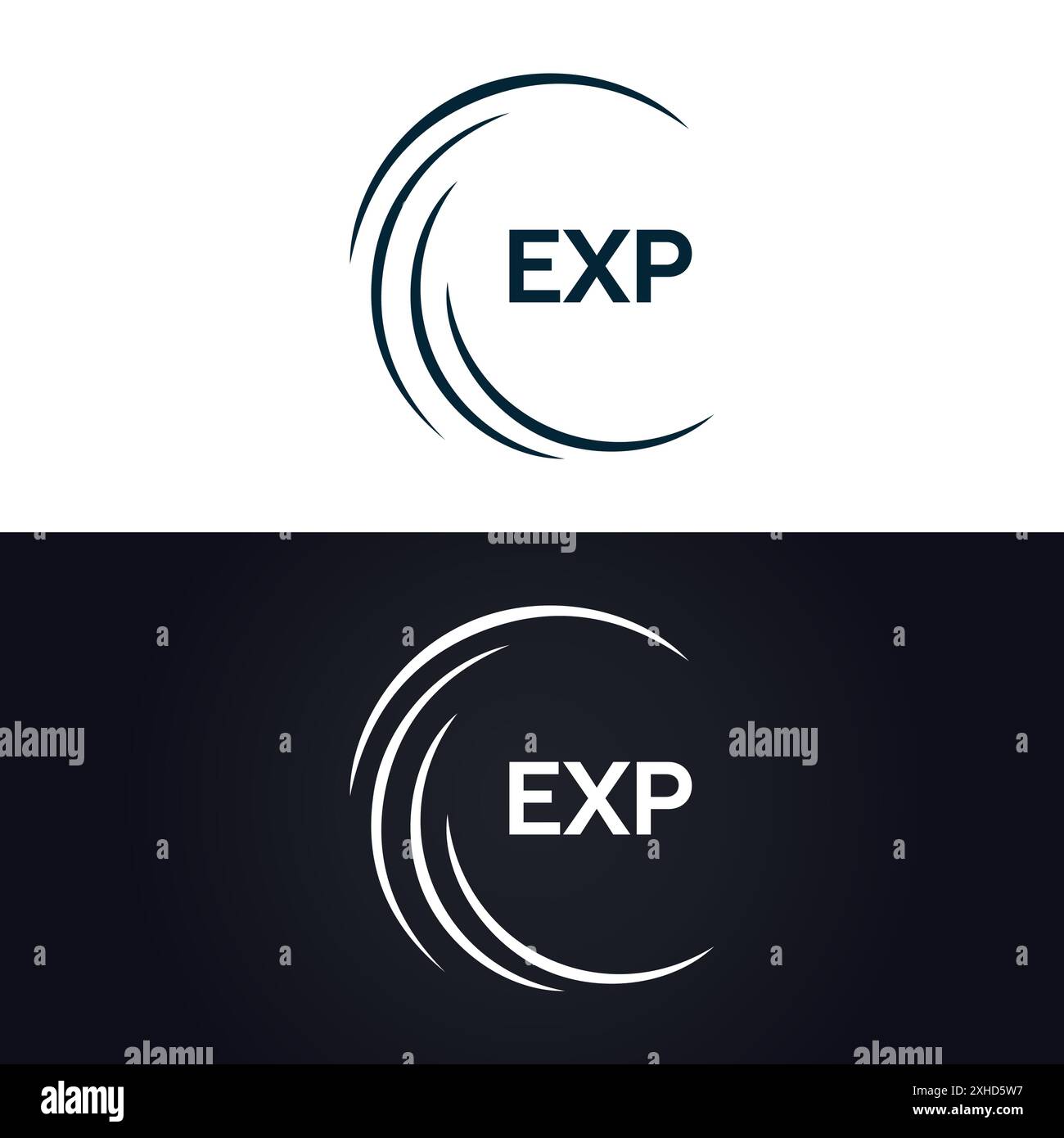 EXP logo. E X P design. White EXP letter. EXP, E X P letter logo design ...