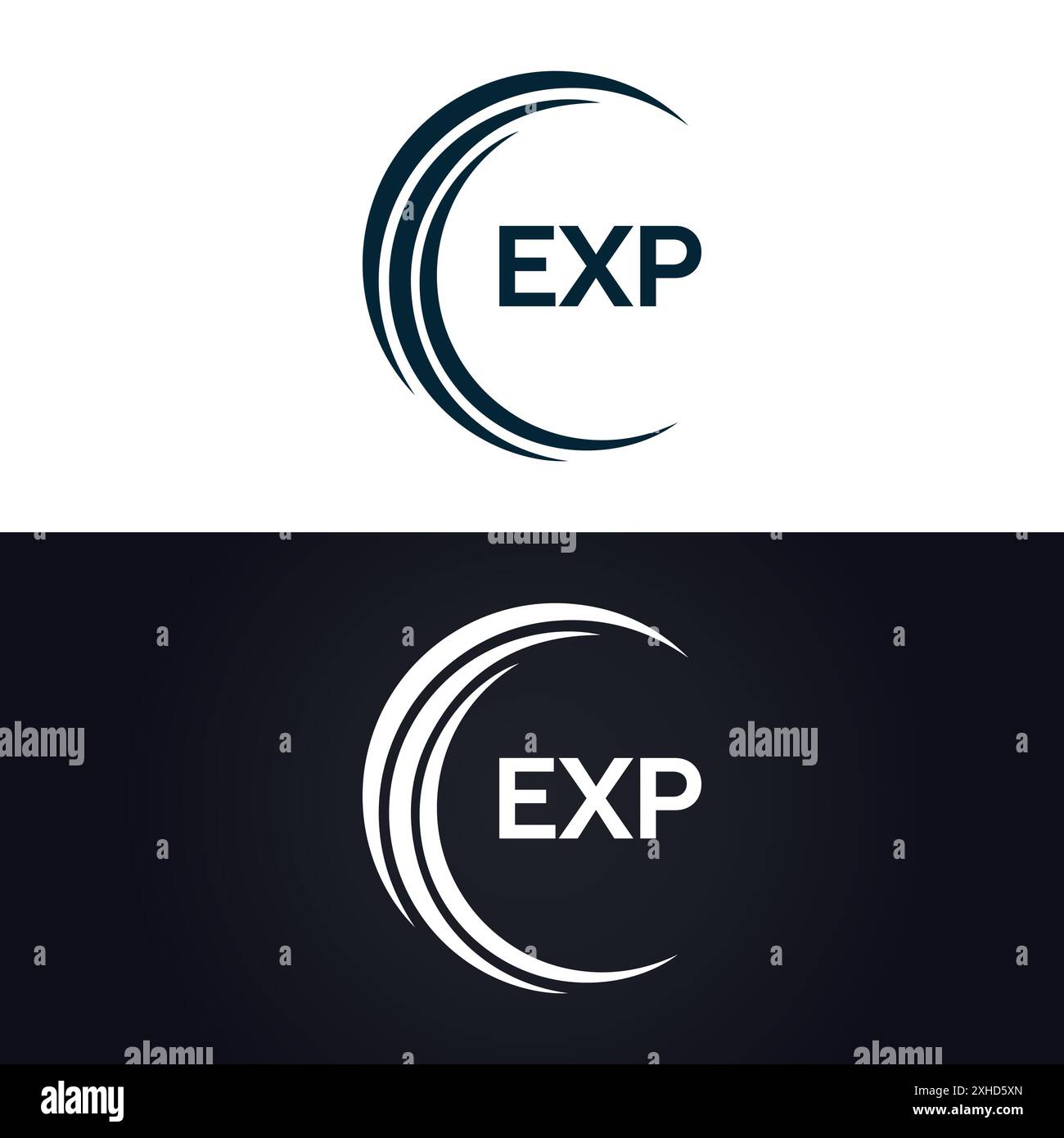 EXP logo. E X P design. White EXP letter. EXP, E X P letter logo design ...