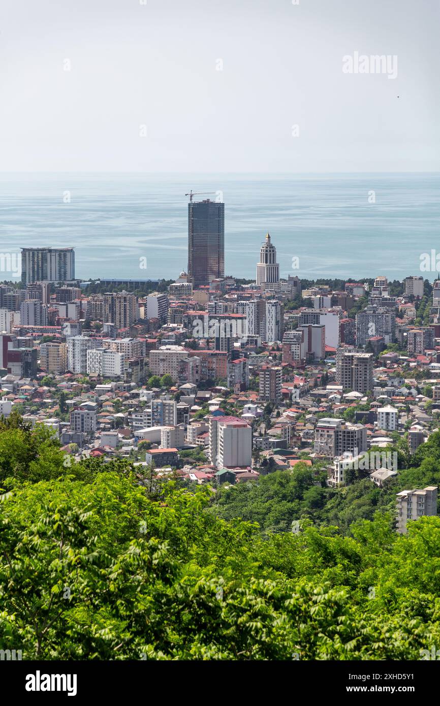 Batumi, Georgia - 13 JUNE 2024: Aerial view of the city of Batumi from ...