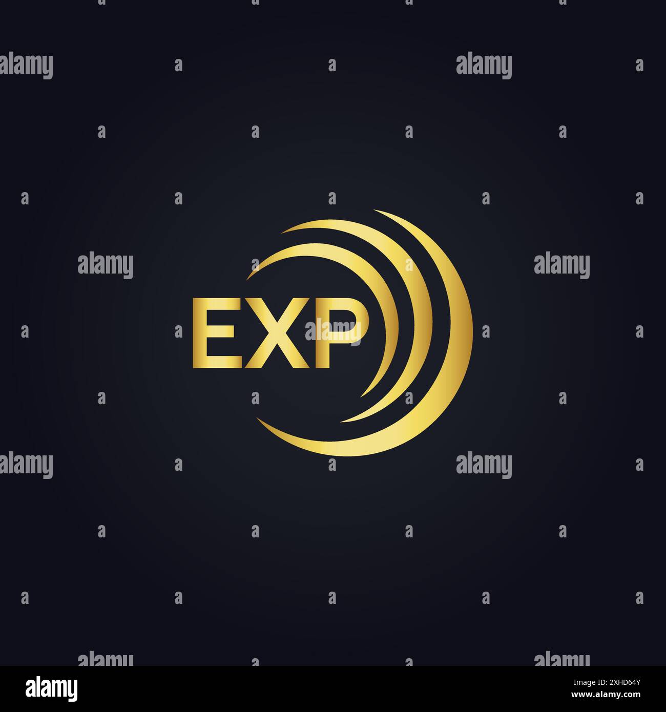 EXP logo. E X P design. White EXP letter. EXP, E X P letter logo design ...