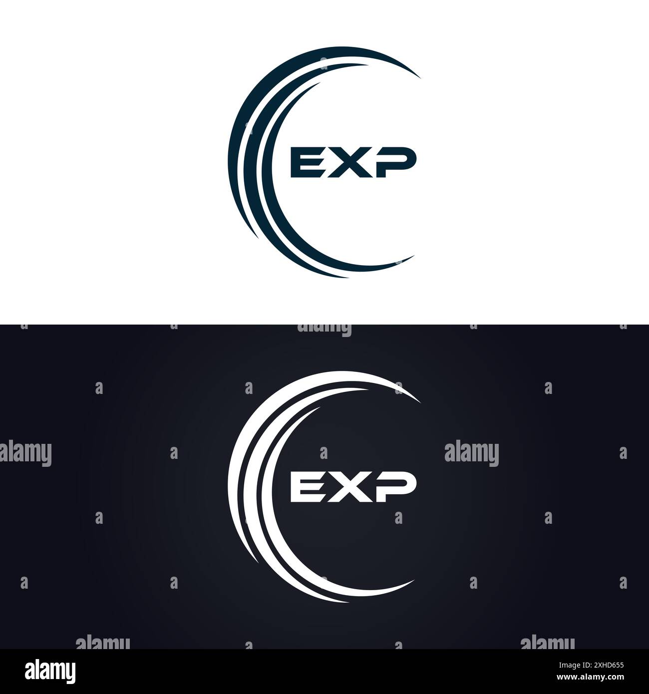 EXP logo. E X P design. White EXP letter. EXP, E X P letter logo design ...