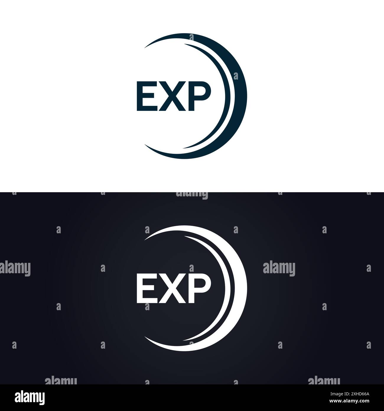 EXP logo. E X P design. White EXP letter. EXP, E X P letter logo design ...
