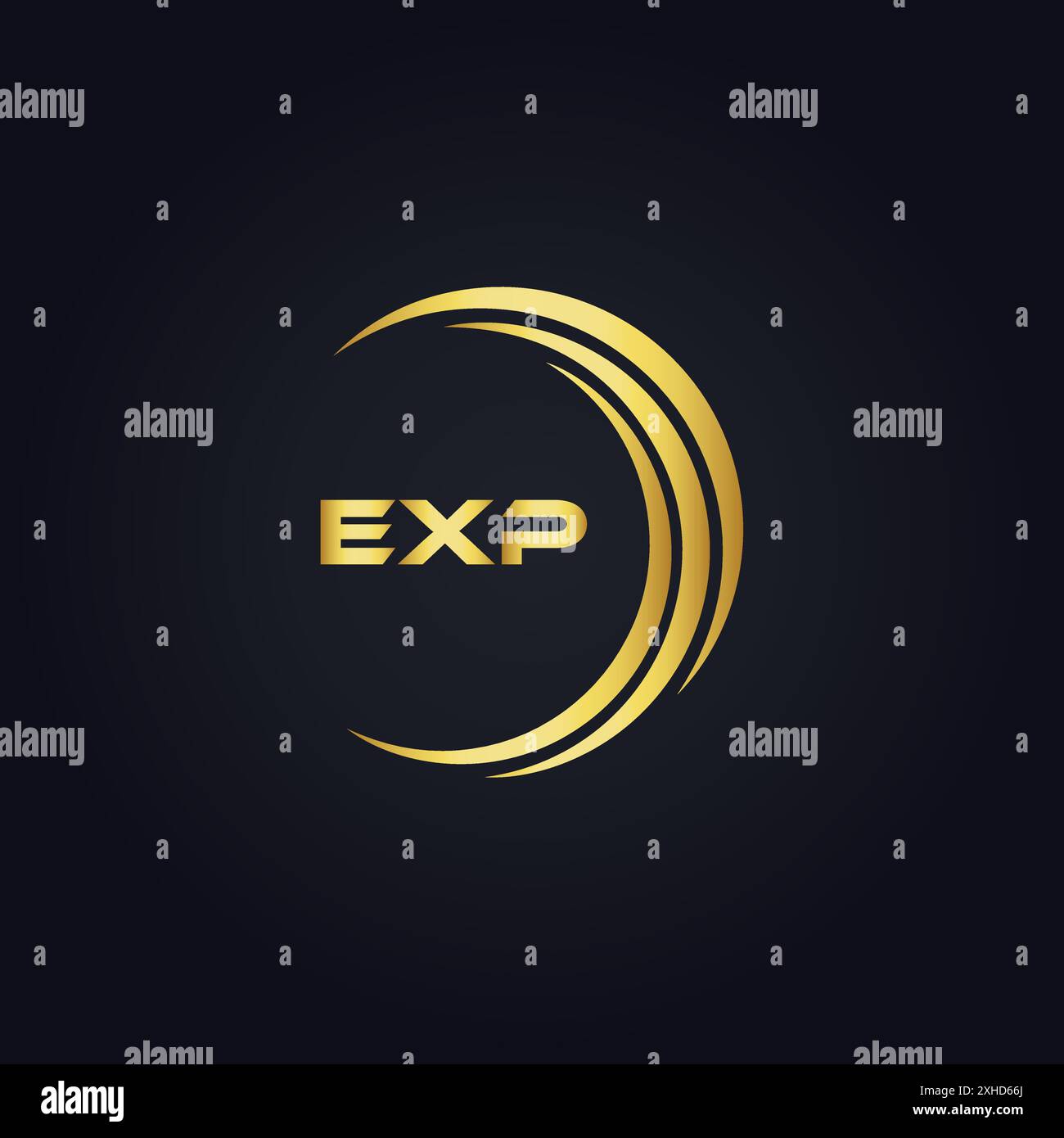 EXP logo. E X P design. White EXP letter. EXP, E X P letter logo design ...