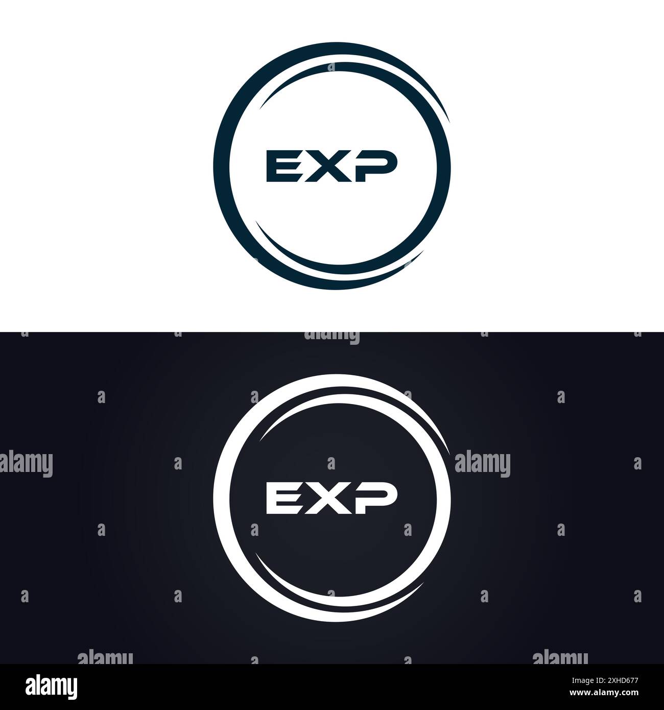 EXP logo. E X P design. White EXP letter. EXP, E X P letter logo design ...