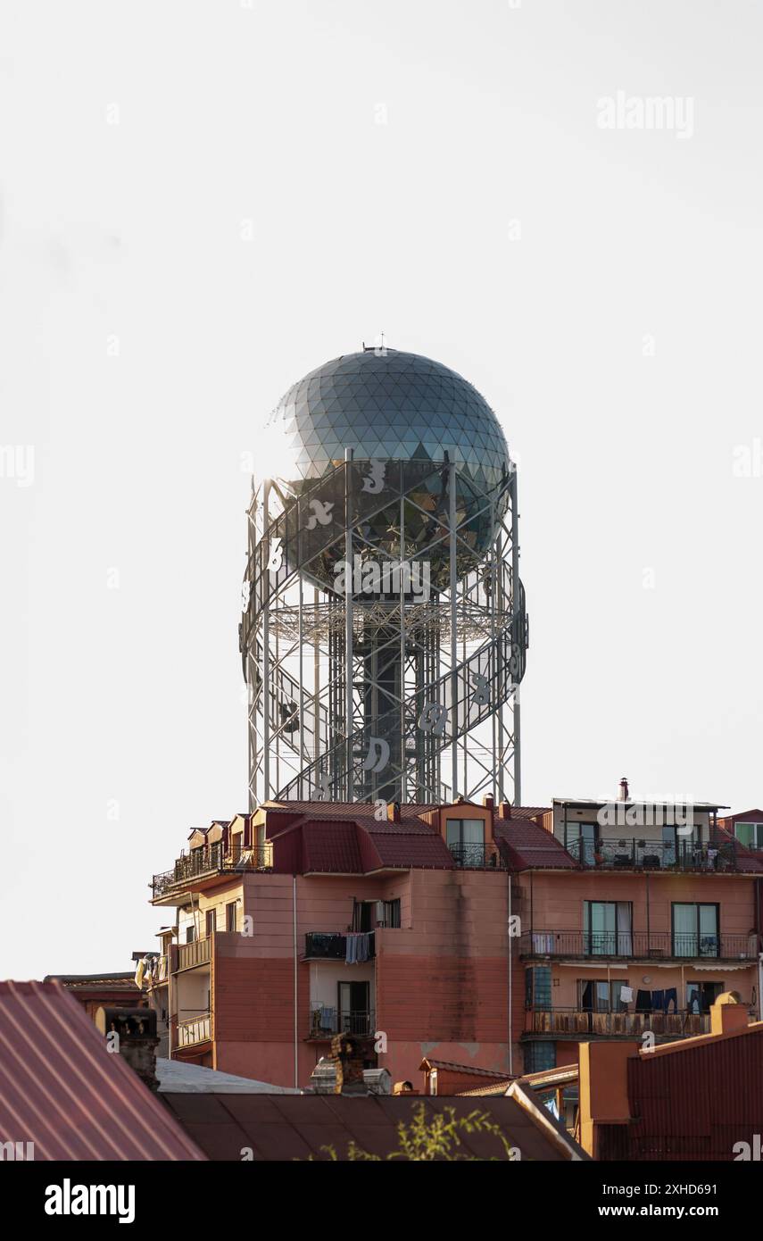 Batumi, Georgia - 13 JUNE 2024: The Alphabetic Tower is a 130 meter ...