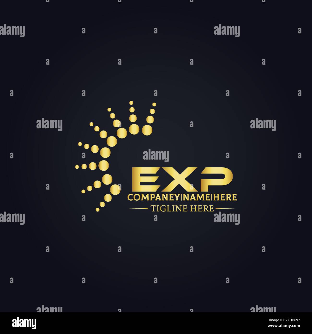 Exp gold logo hi-res stock photography and images - Alamy