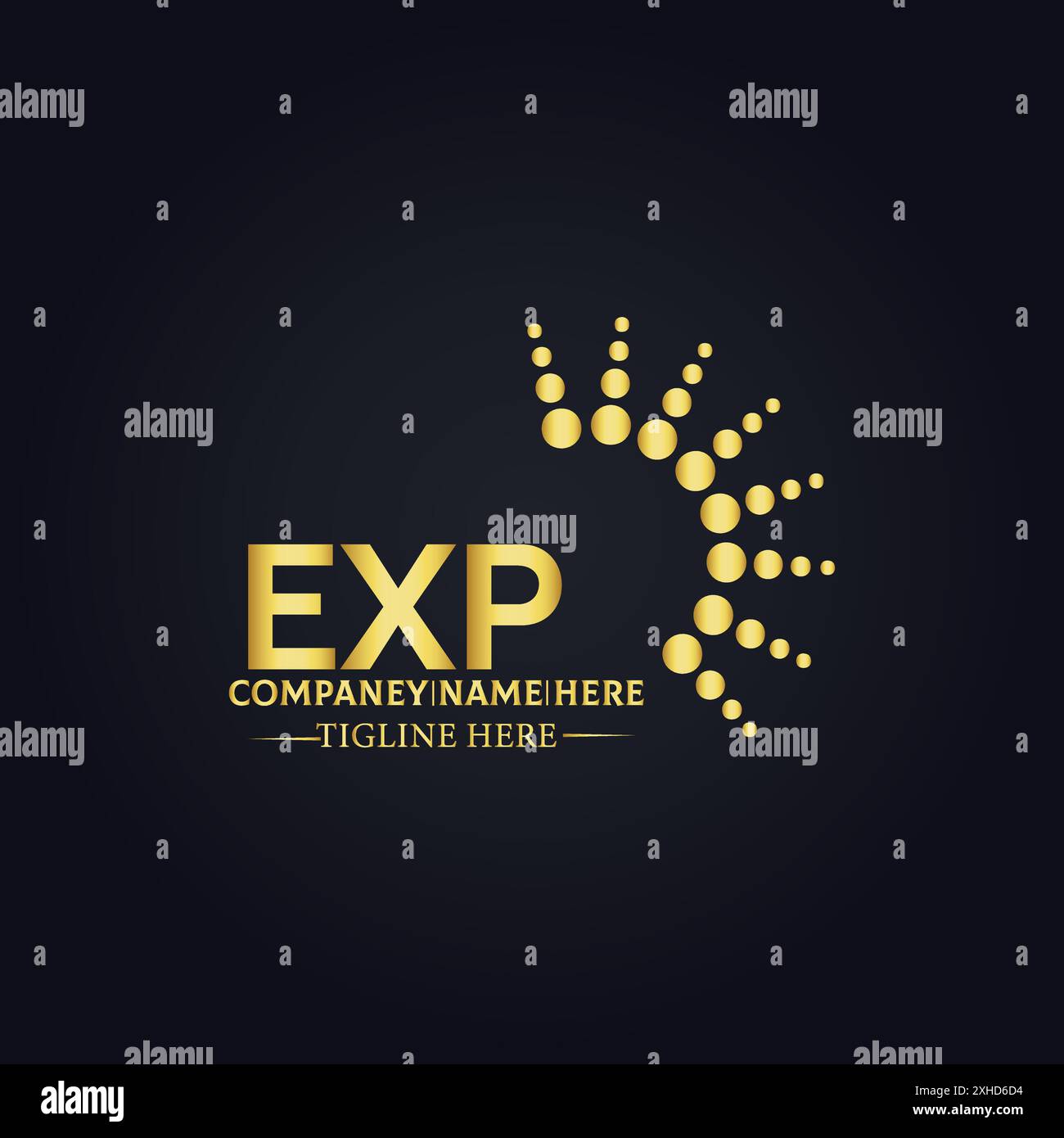 EXP logo. E X P design. White EXP letter. EXP, E X P letter logo design ...