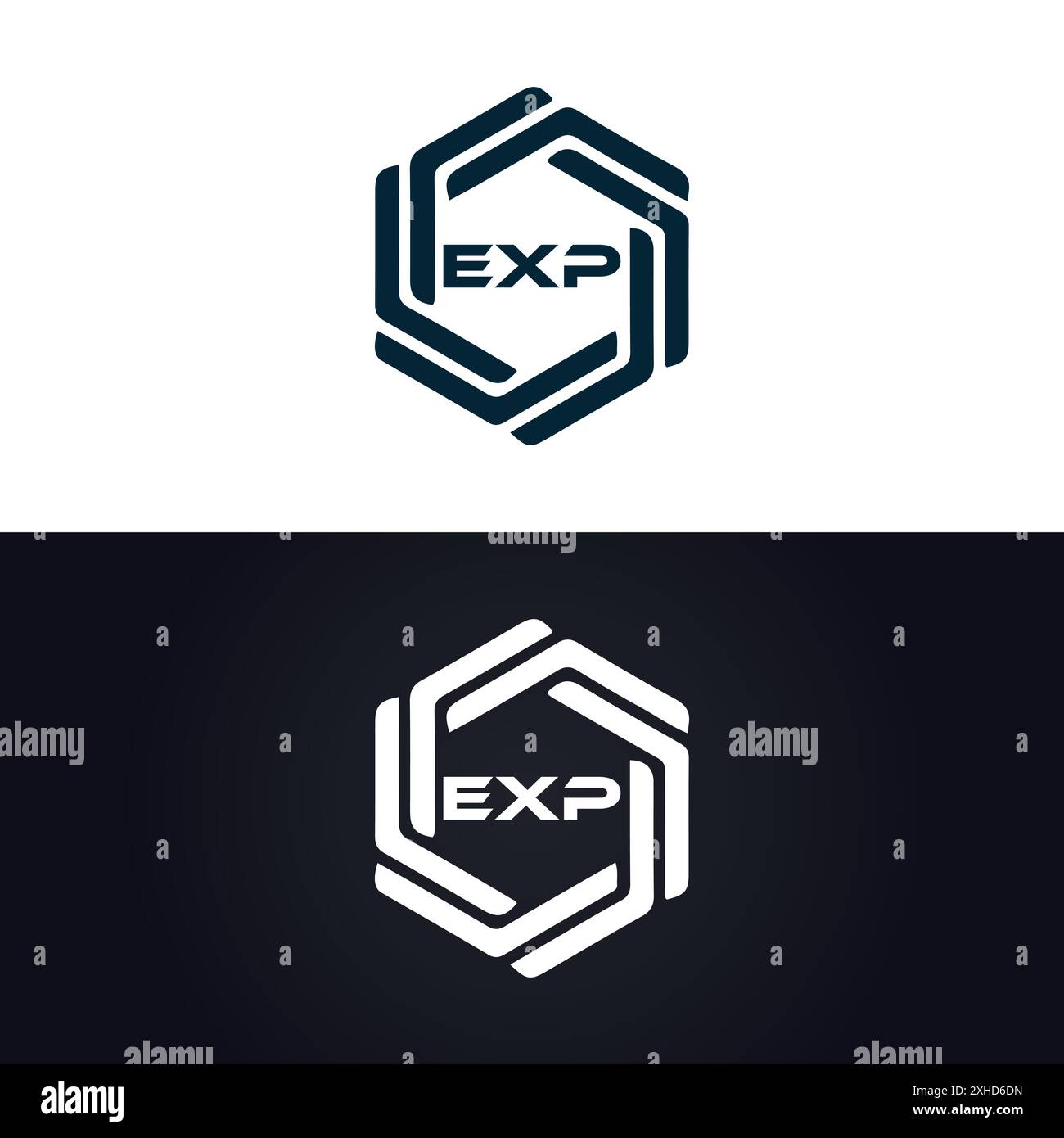 EXP logo. E X P design. White EXP letter. EXP, E X P letter logo design ...