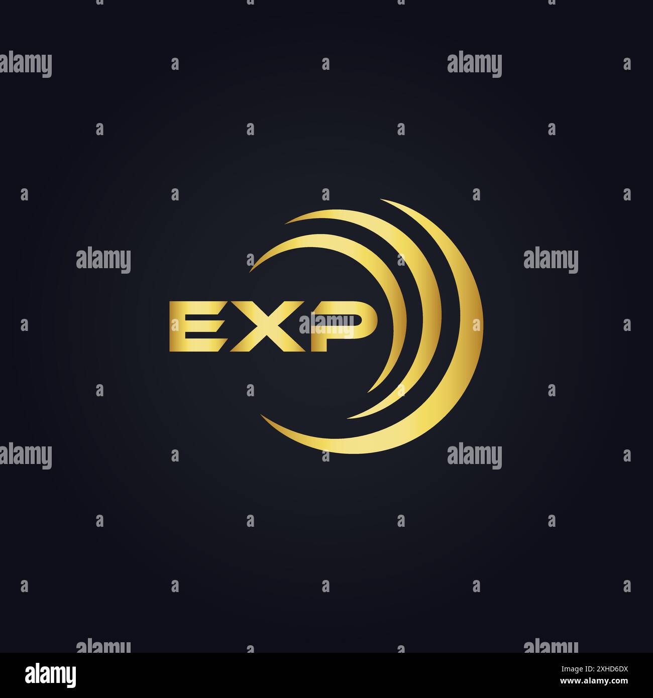 EXP logo. E X P design. White EXP letter. EXP, E X P letter logo design ...