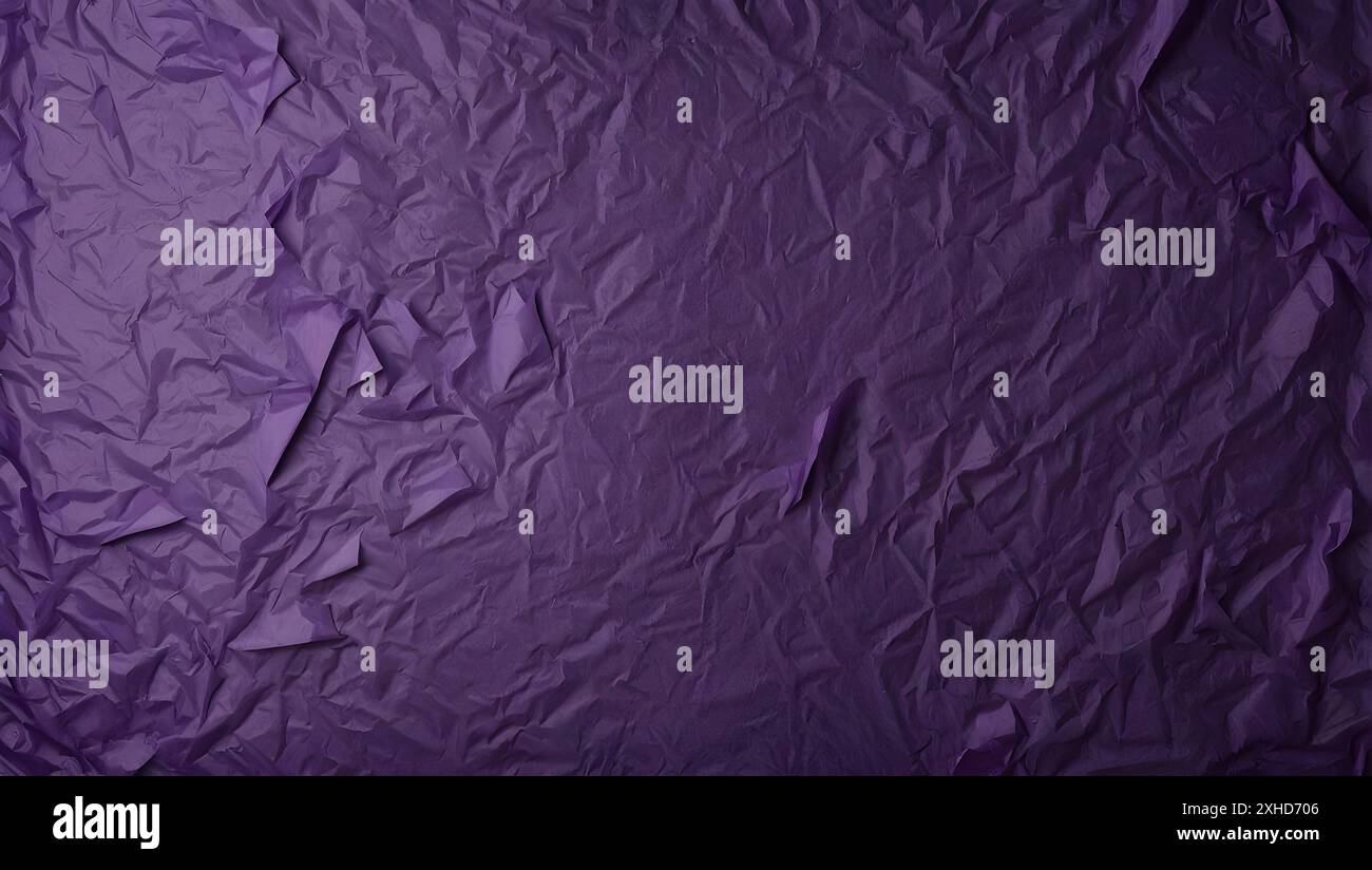 purple rough background, tissue paper with space for an inscription ...