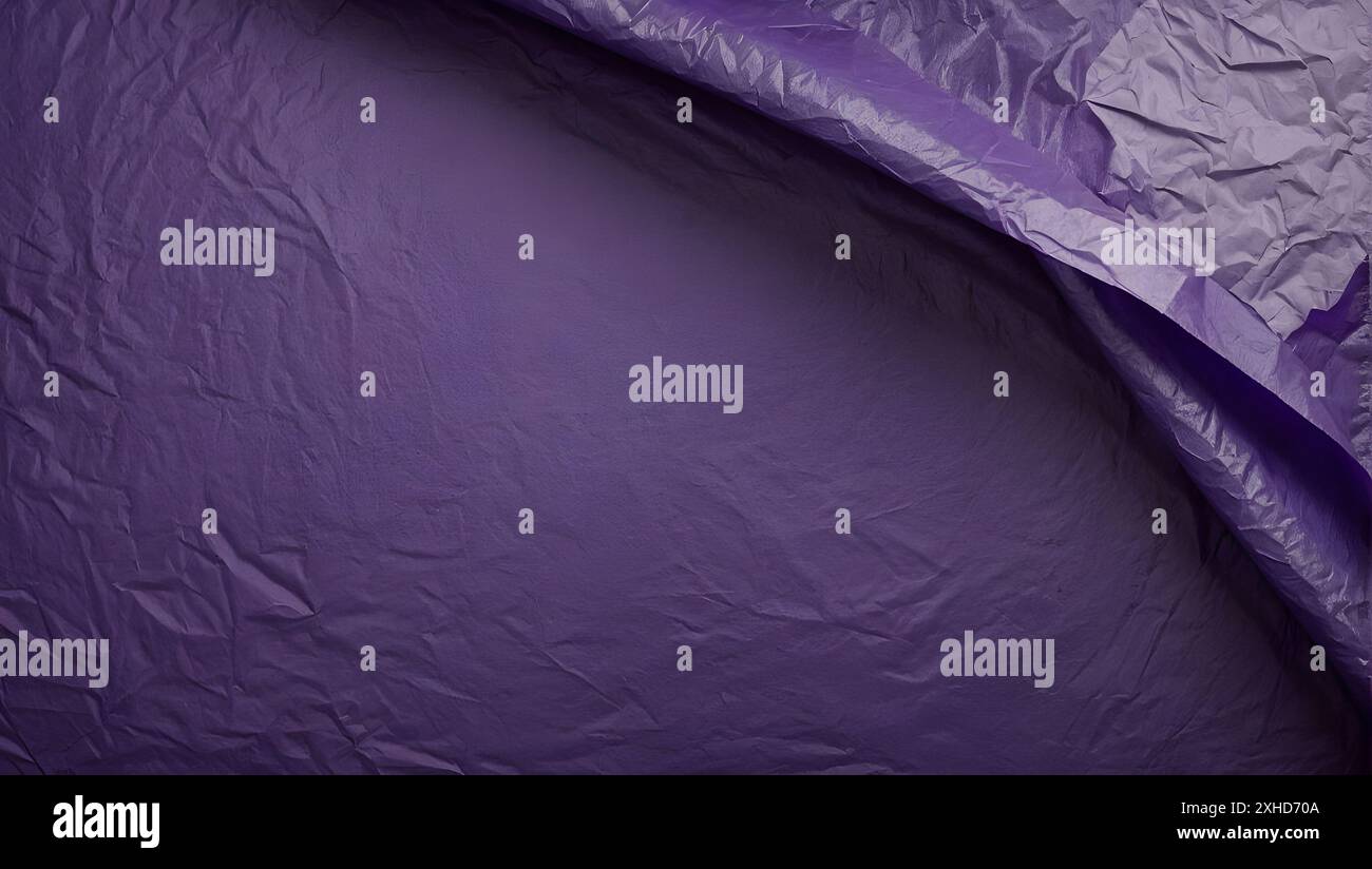 purple rough background, tissue paper with space for an inscription ...