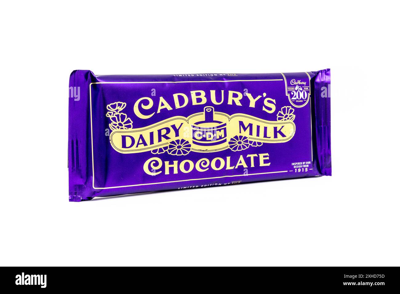 Cadbury Dairy Milk 1915 limited edition wrapper celebrating 200 years ...