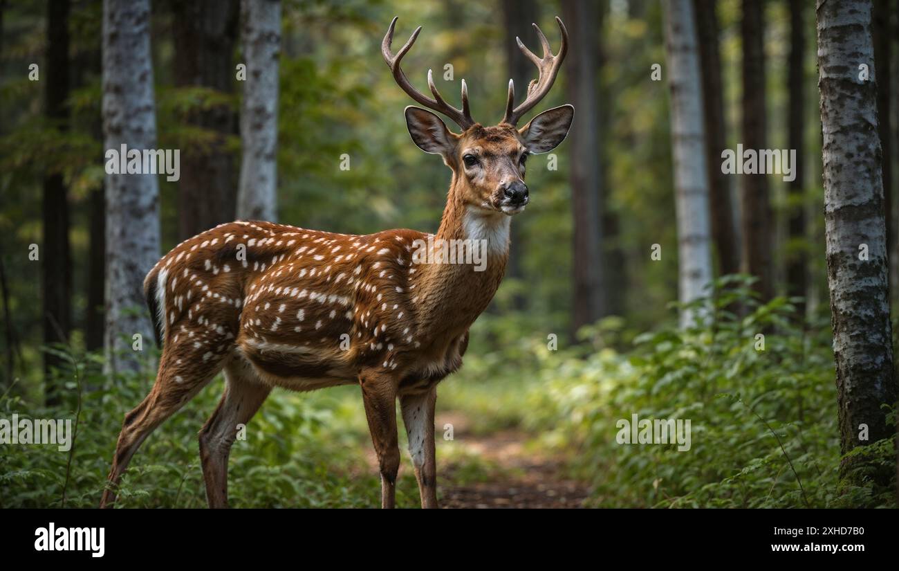 Close up axis deer baby hi-res stock photography and images - Alamy