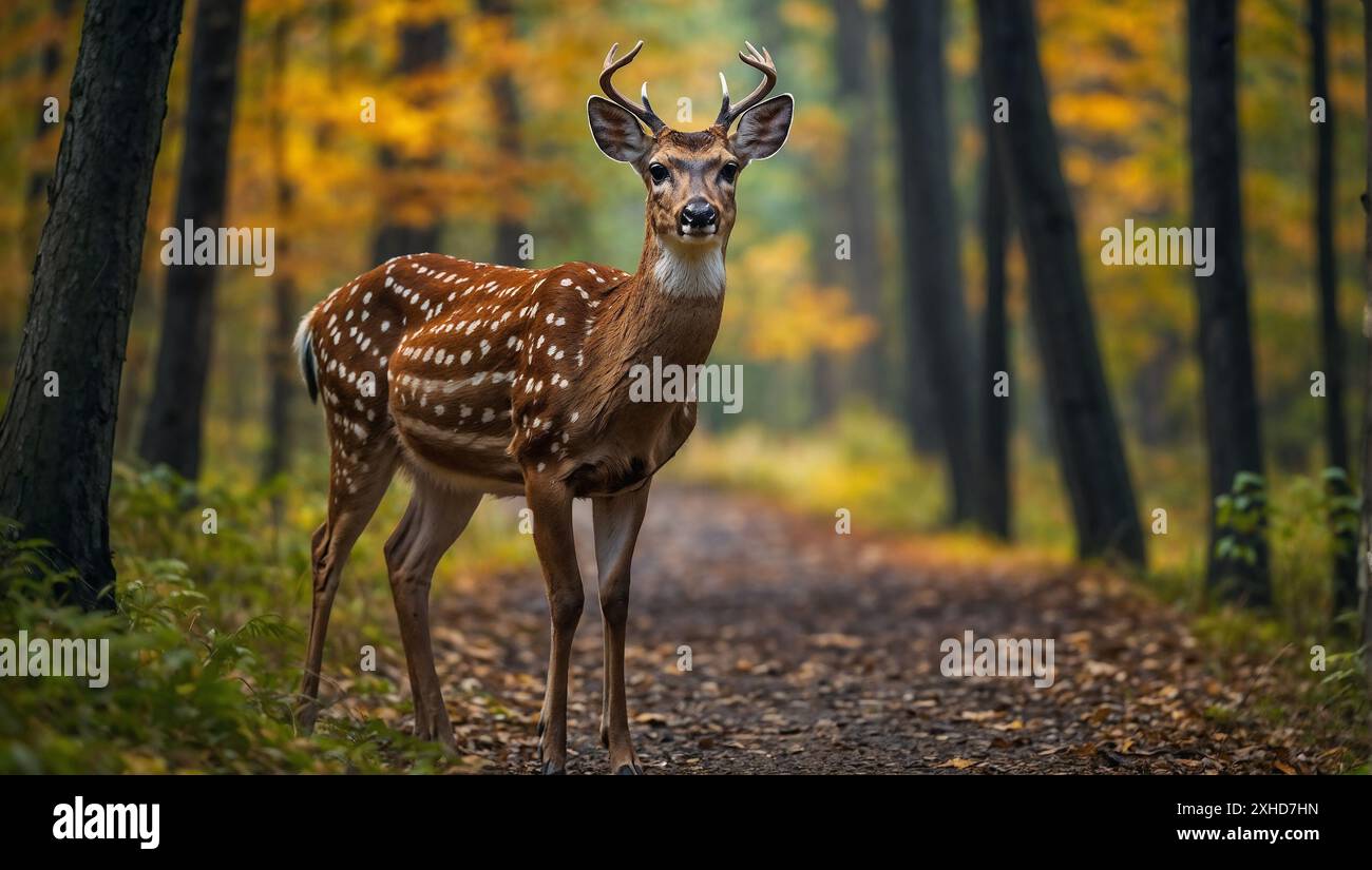 Close up axis deer baby hi-res stock photography and images - Alamy