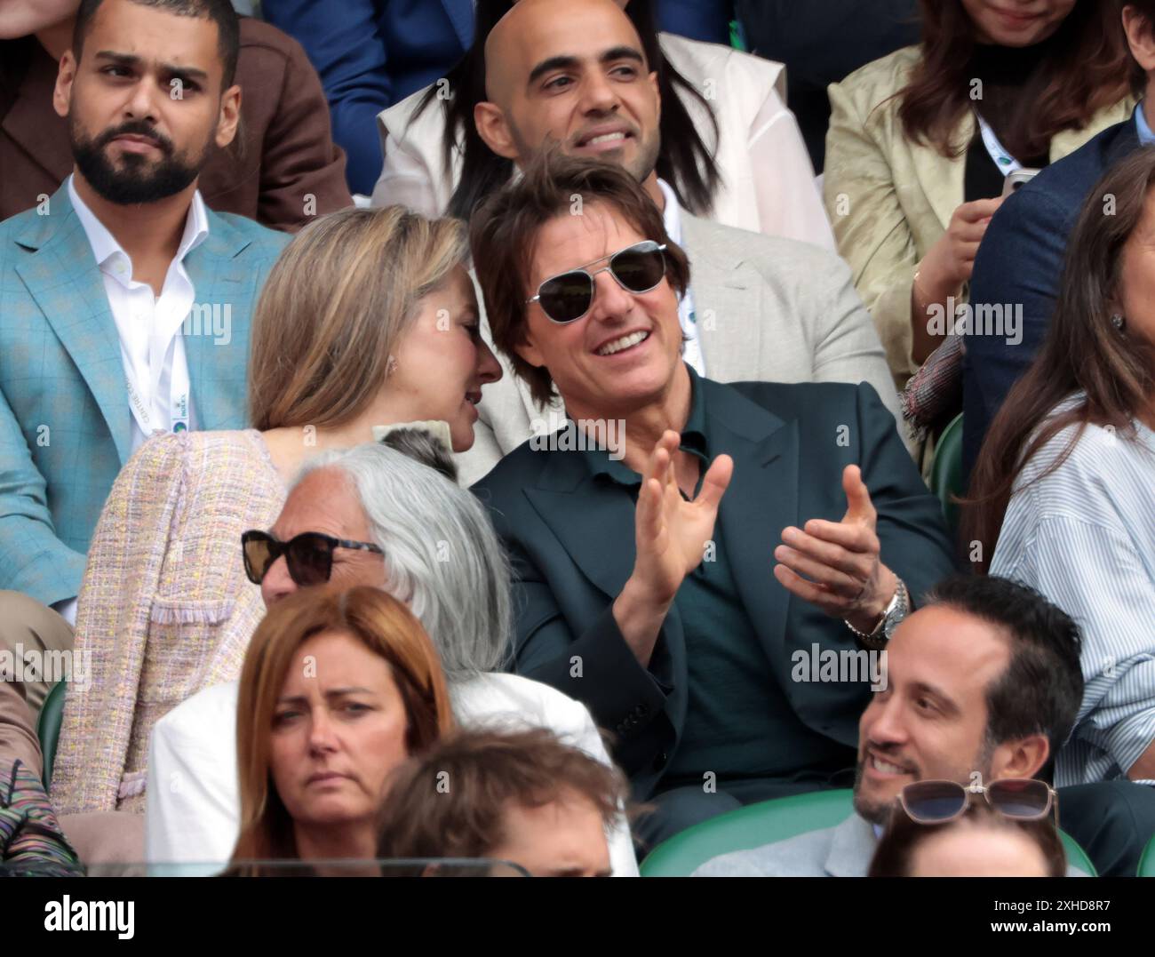 London, UK. 13th July, 2024. American actor Tom Cruise watches the ...