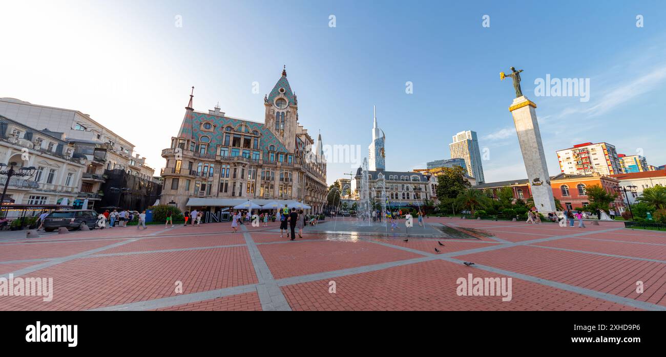 Batumi, Georgia - 13 JUNE 2024: Europe Square is one of the most ...