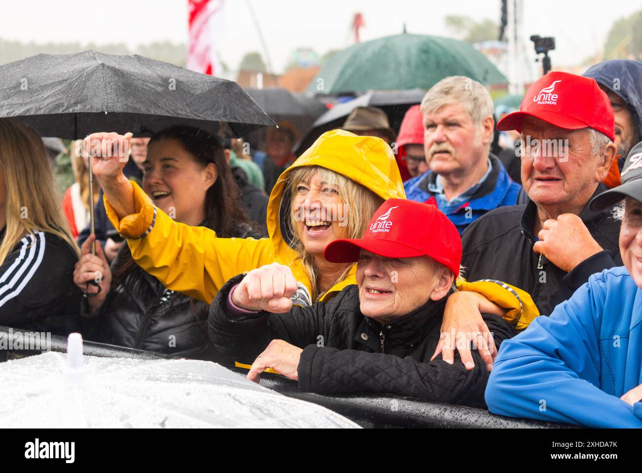 Durham, UK. 13 JUL, 2024. Tracey Nowell and Aggie currie, activist and ...