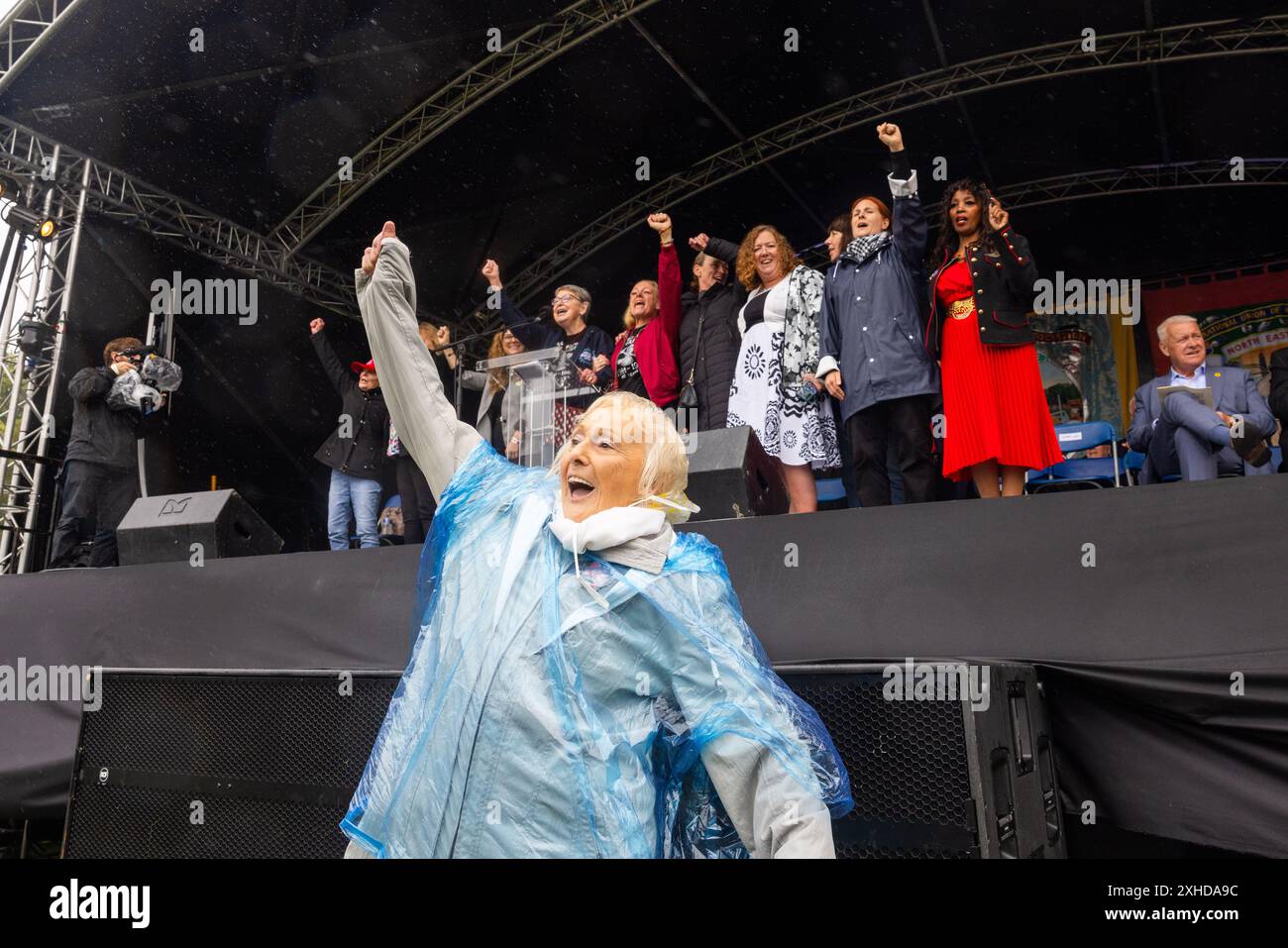 Durham, UK. 13 JUL, 2024. Betty Cook, famous mining activist ...