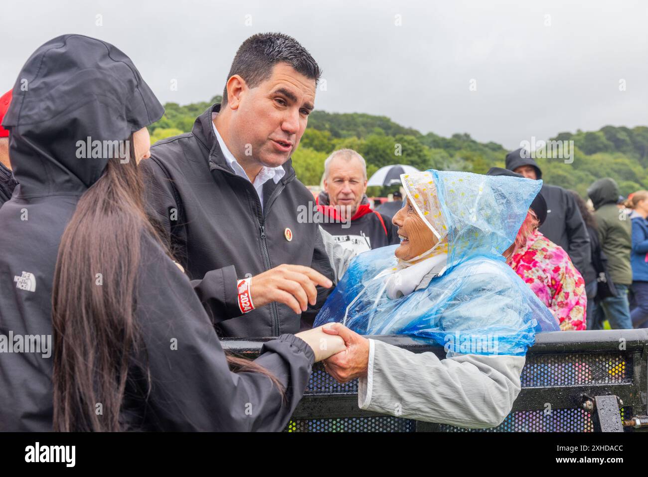 Durham, UK. 13 JUL, 2024. Richard Burgon MP for Leeds East speaks to ...