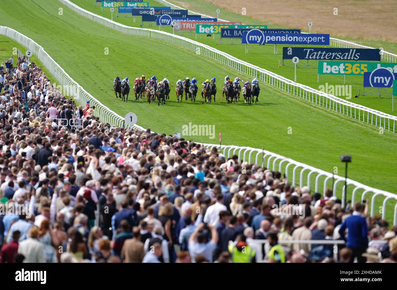 Runners and riders in action during the bet365 Bunbury Cup on July Cup ...