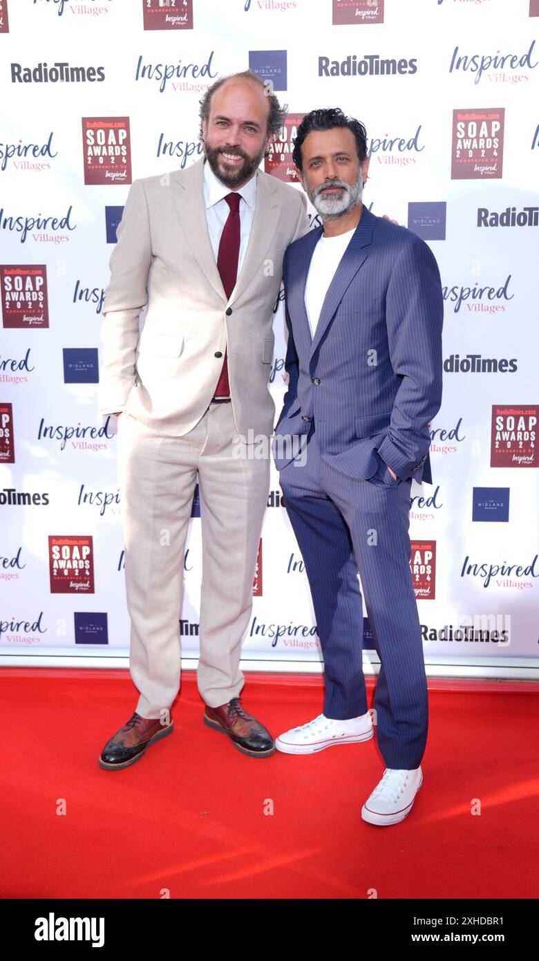 Jonny Freeman (left) and Navin Chowdhry attend the Radio Times Soap ...