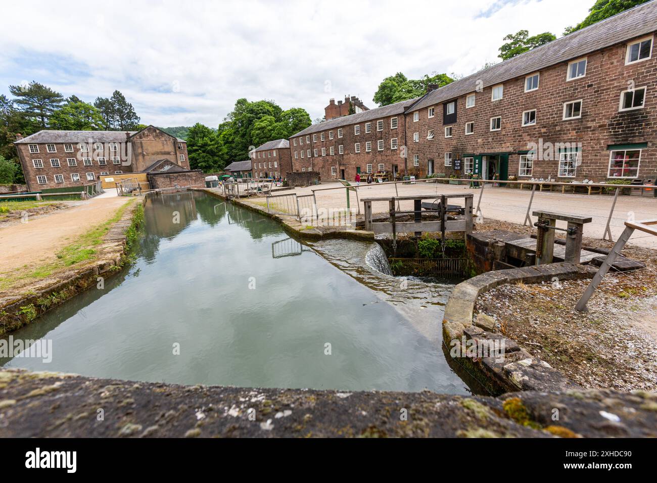 The sluice, Cromford Mill, world's first water-powered cotton spinning ...