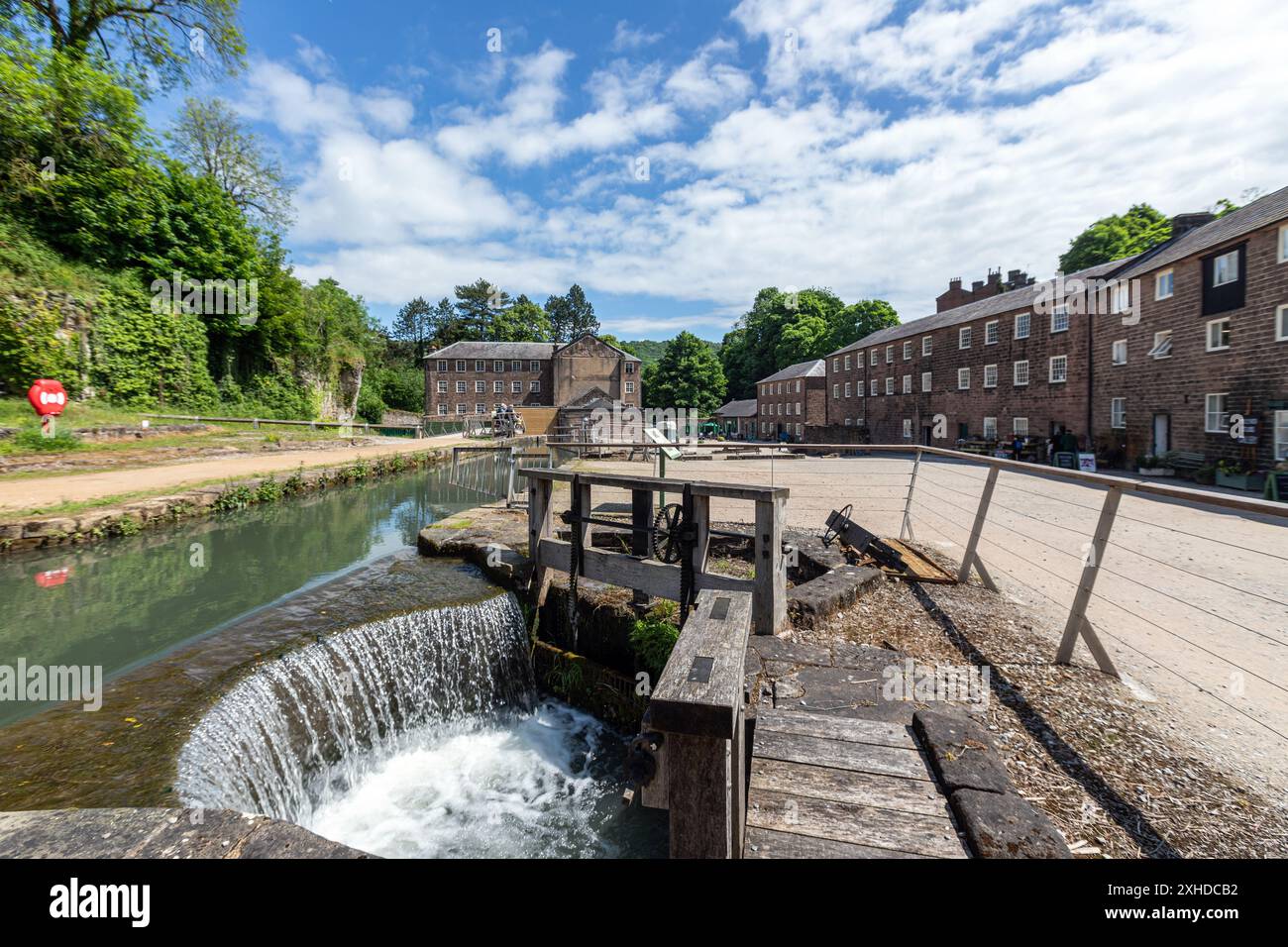 The sluice, Cromford Mill, world's first water-powered cotton spinning ...