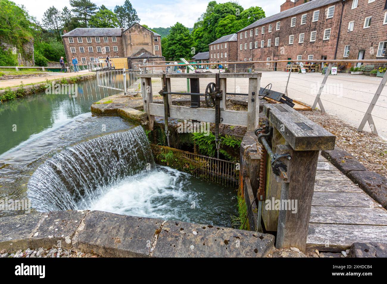 The sluice, Cromford Mill, world's first water-powered cotton spinning ...