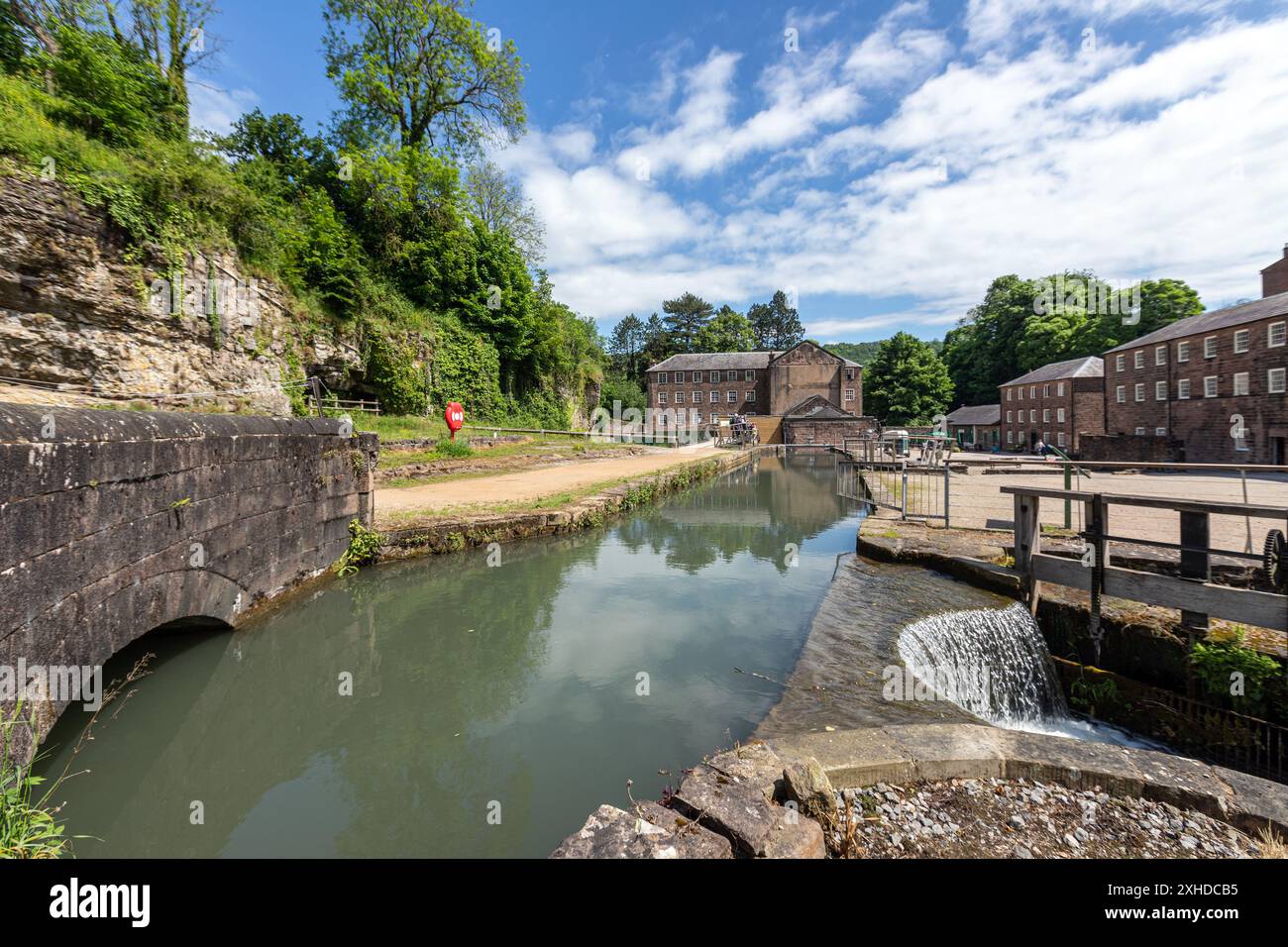 The sluice, Cromford Mill, world's first water-powered cotton spinning ...