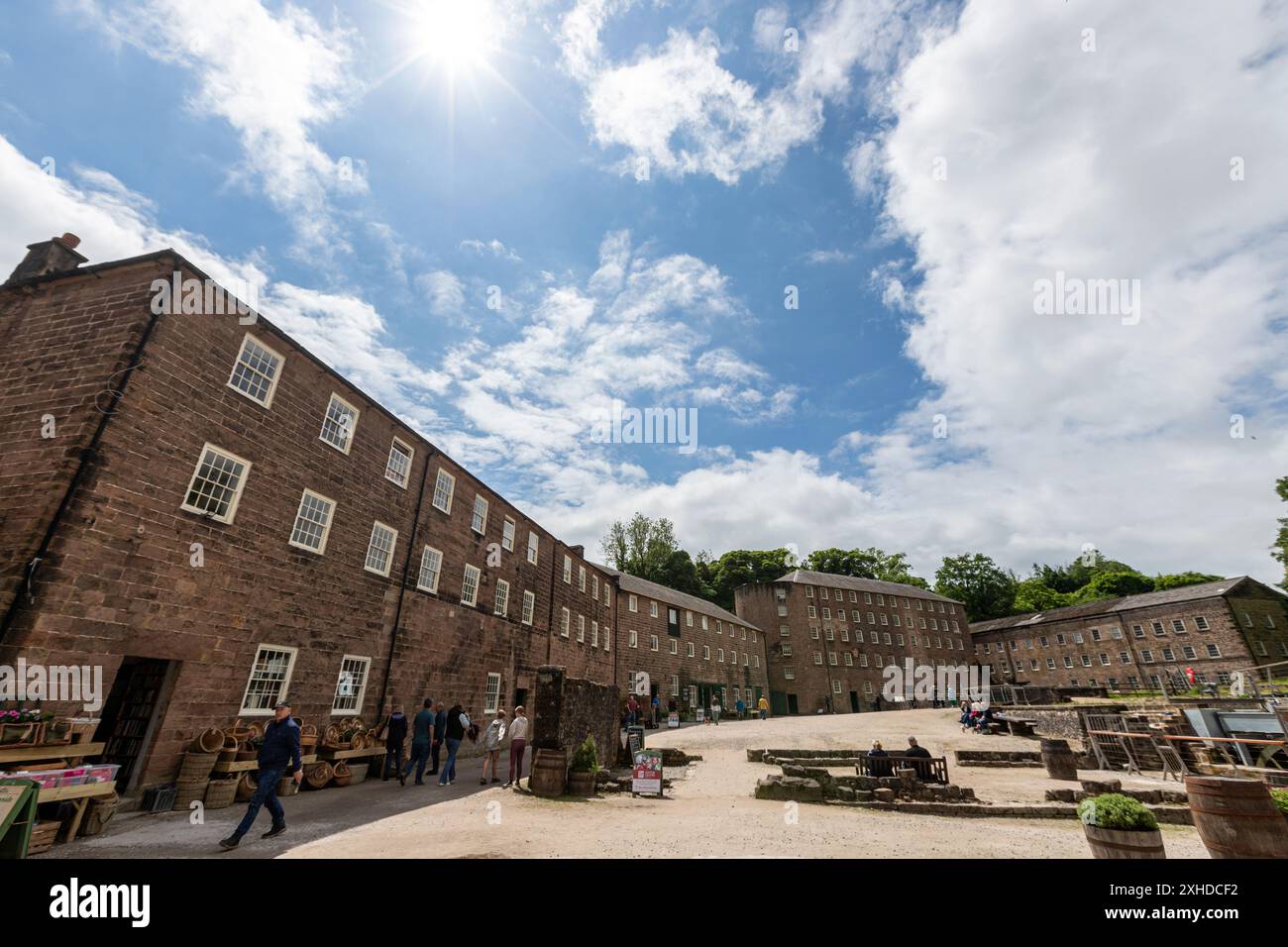 Cromford Mill, world's first water-powered cotton spinning mill ...