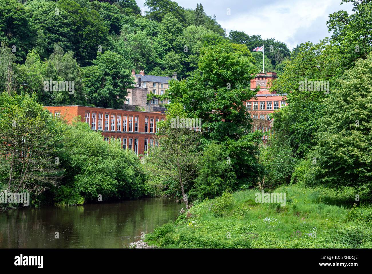 Masson Mill and river Derwent, Valley Mills, a World Heritage Site ...