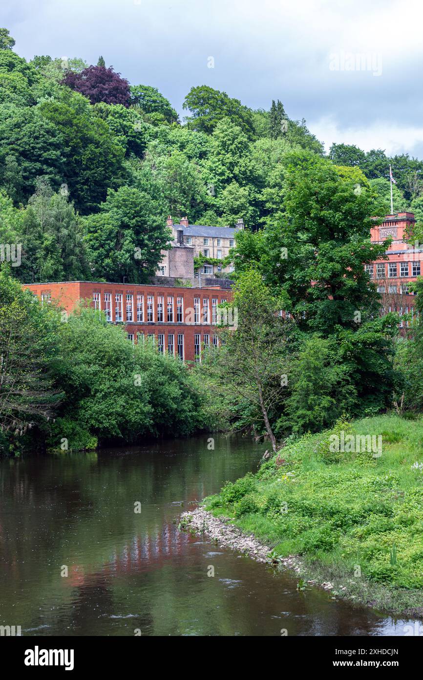 Masson Mill and river Derwent, Valley Mills, a World Heritage Site ...