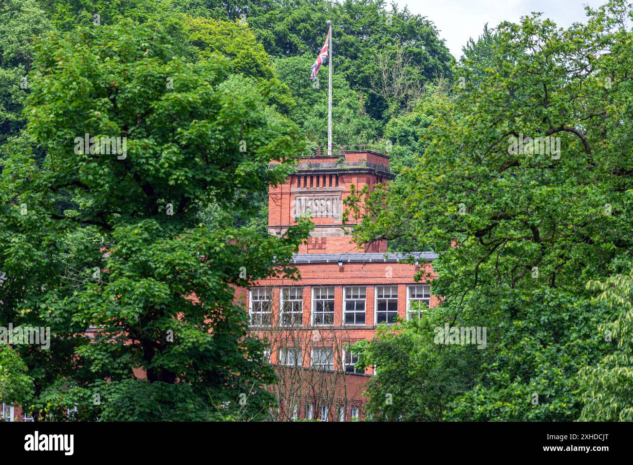 Masson Mill, Derwent Valley Mills, a World Heritage Site. , River ...