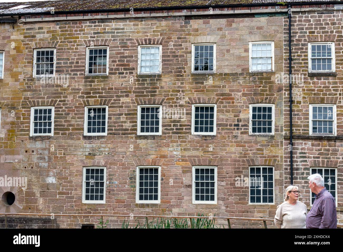 Couple in Cromford Mill, world's first water-powered cotton spinning ...