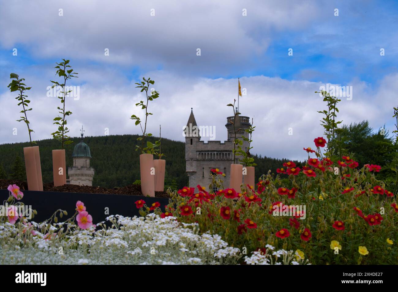 Balmoral Castle viewed from the grounds,Scotland Stock Photo - Alamy