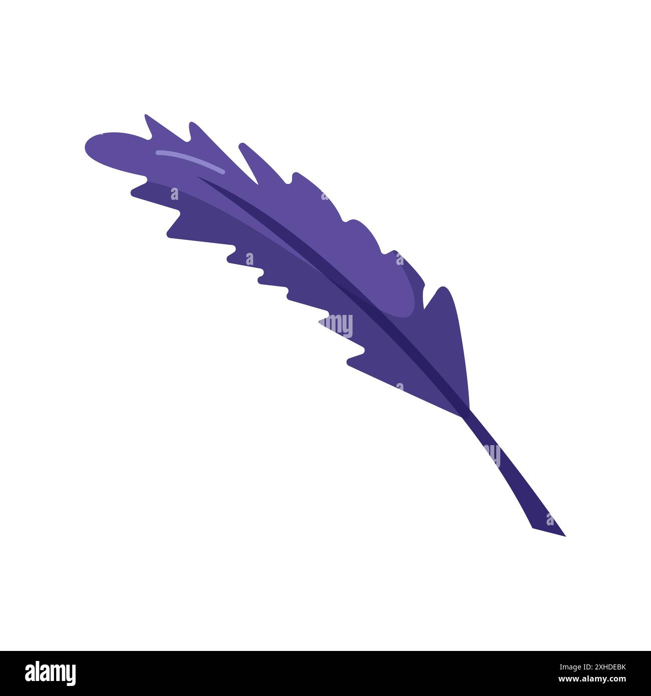 Purple pen icon, classic stationery illustration Stock Vector Image ...