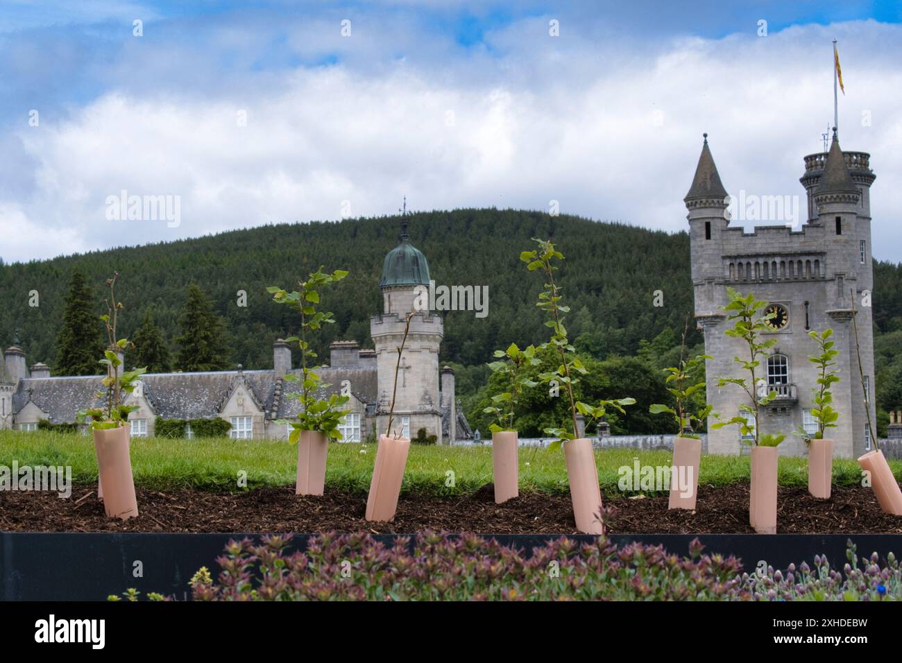 Balmoral Castle viewed from the grounds,Scotland Stock Photo - Alamy
