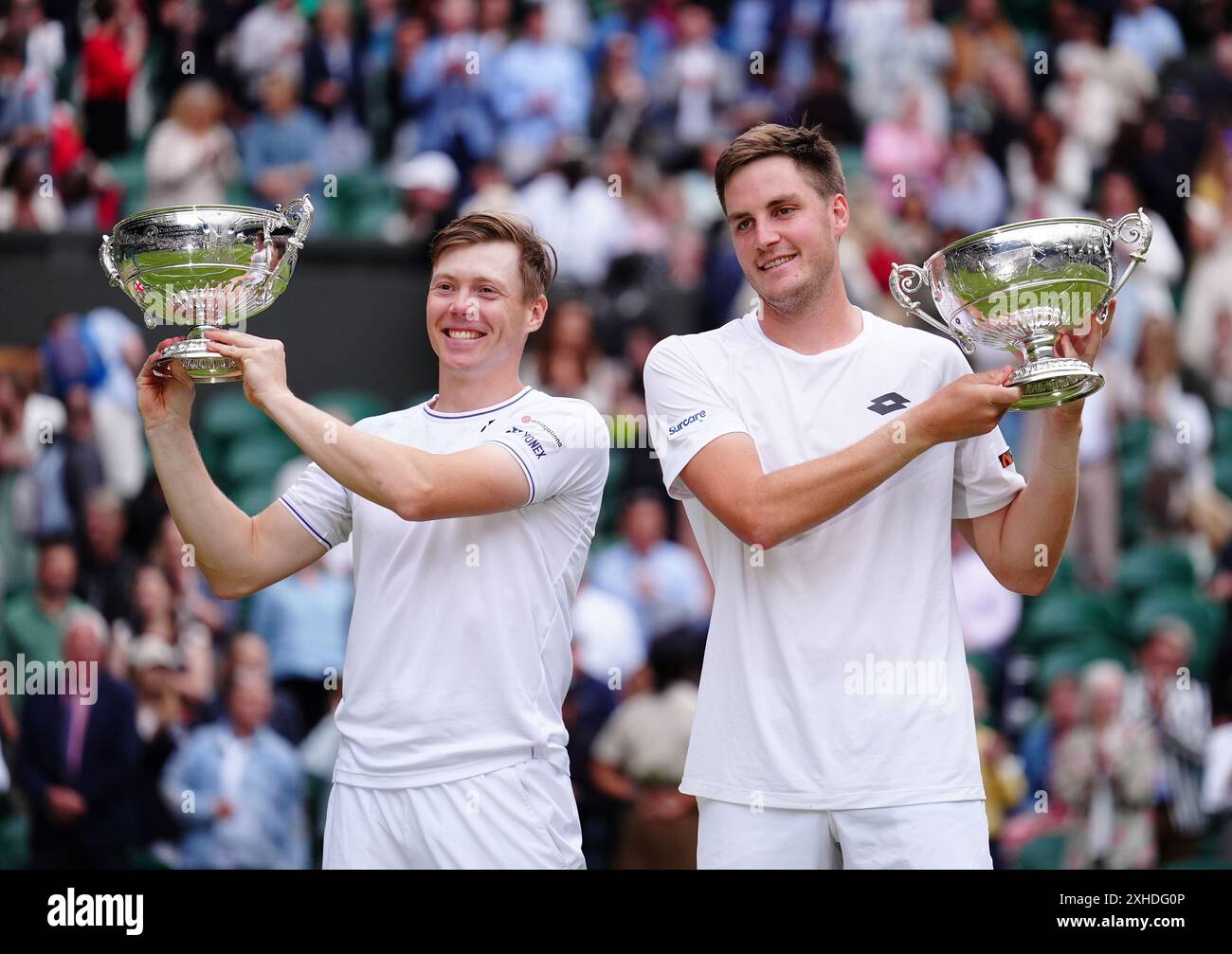 Harri Heliovaara and Henry Patten celebrate with the trophies after ...
