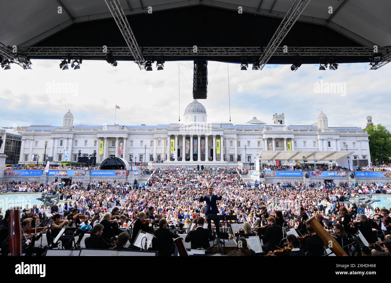 EDITORIAL USE ONLY Duncan Ward conducts the London Symphony Orchestra ...