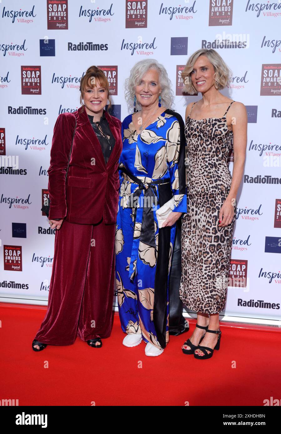 (left-right) Karen Blick, Louise Jameson and Beth Cordingly attend the ...