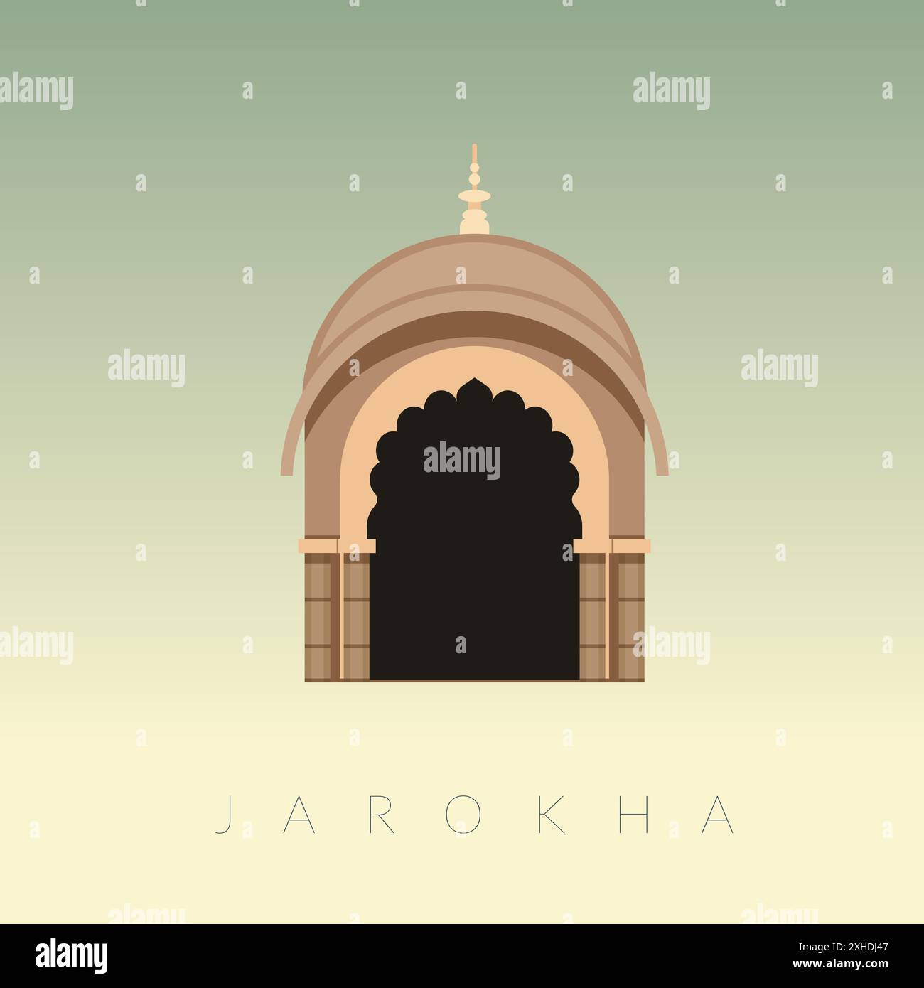 Jharoka window Stock Vector Images - Alamy