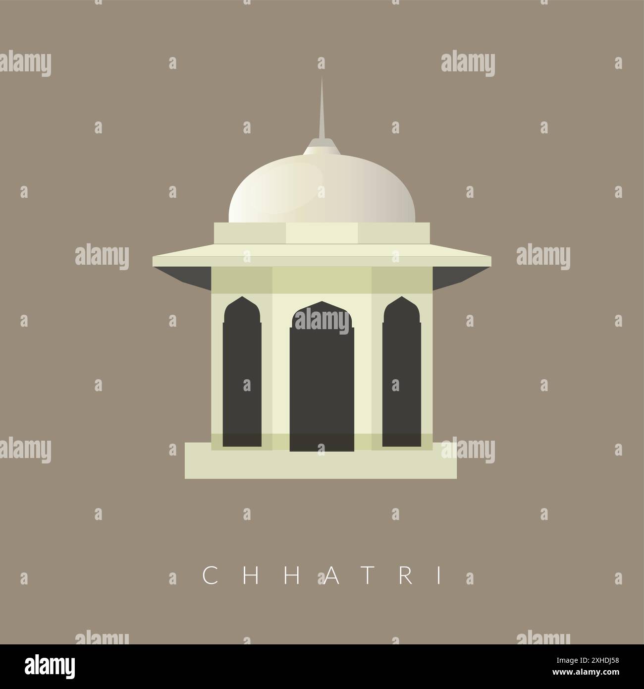 Chhatri architecture Stock Vector Images - Alamy